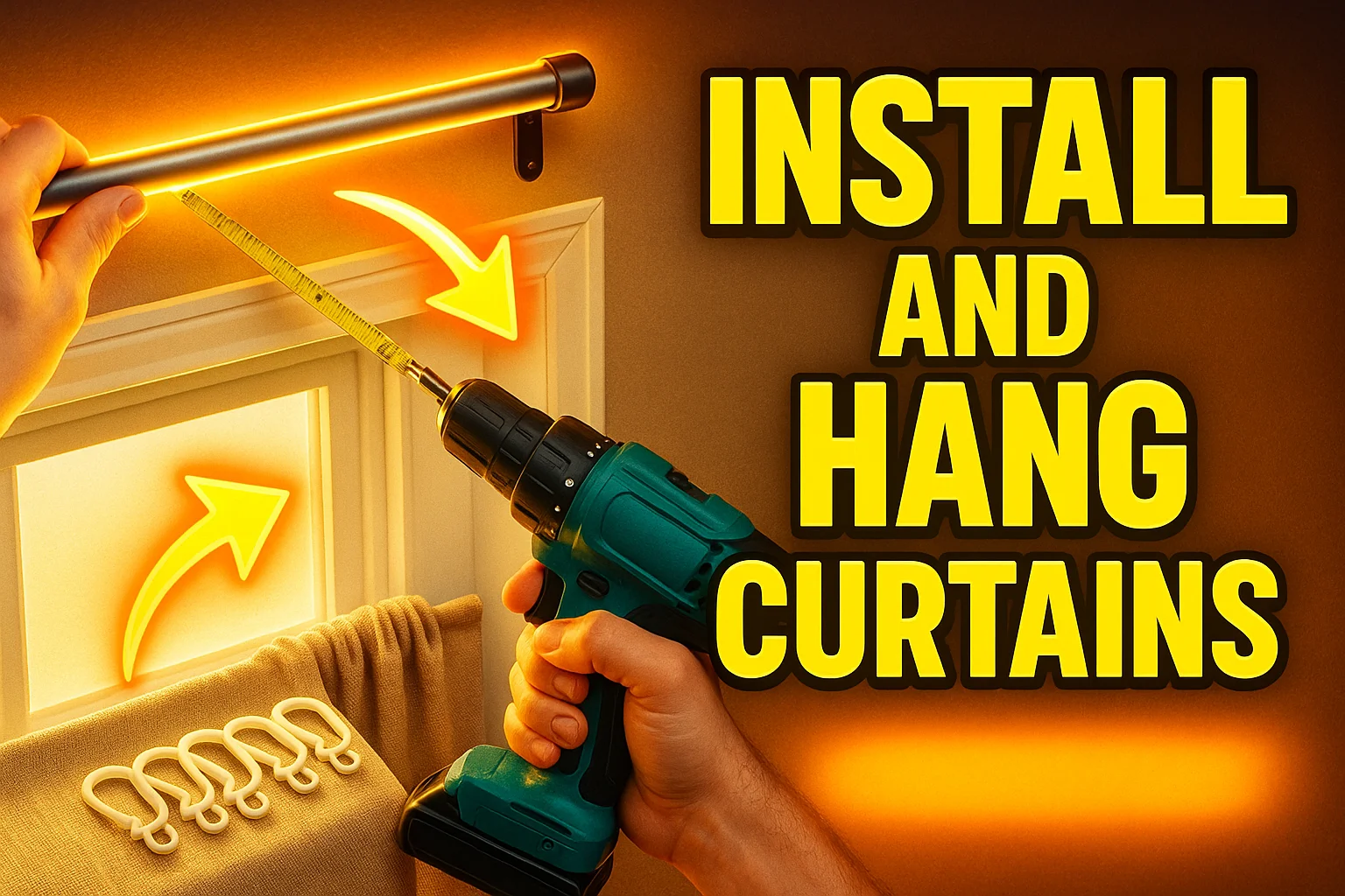 How to Install and Hang Curtains in 6 Steps | Fixit Curtains