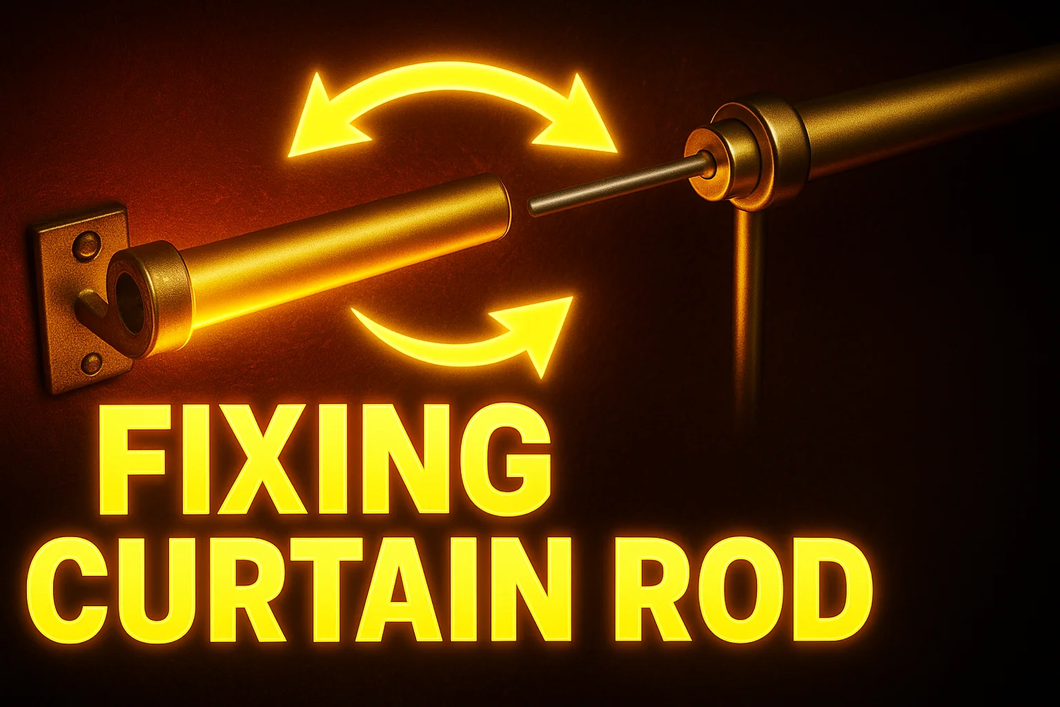 How to Fix a Curtain Rod Fast With This Easy DIY Trick!